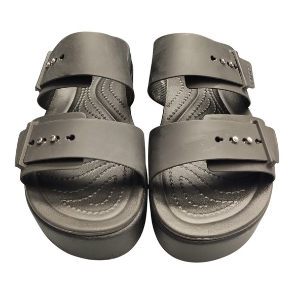 CROCS | Shoes | Lite Ride By Crocs Brooklyn Platform Slide Sandals ...